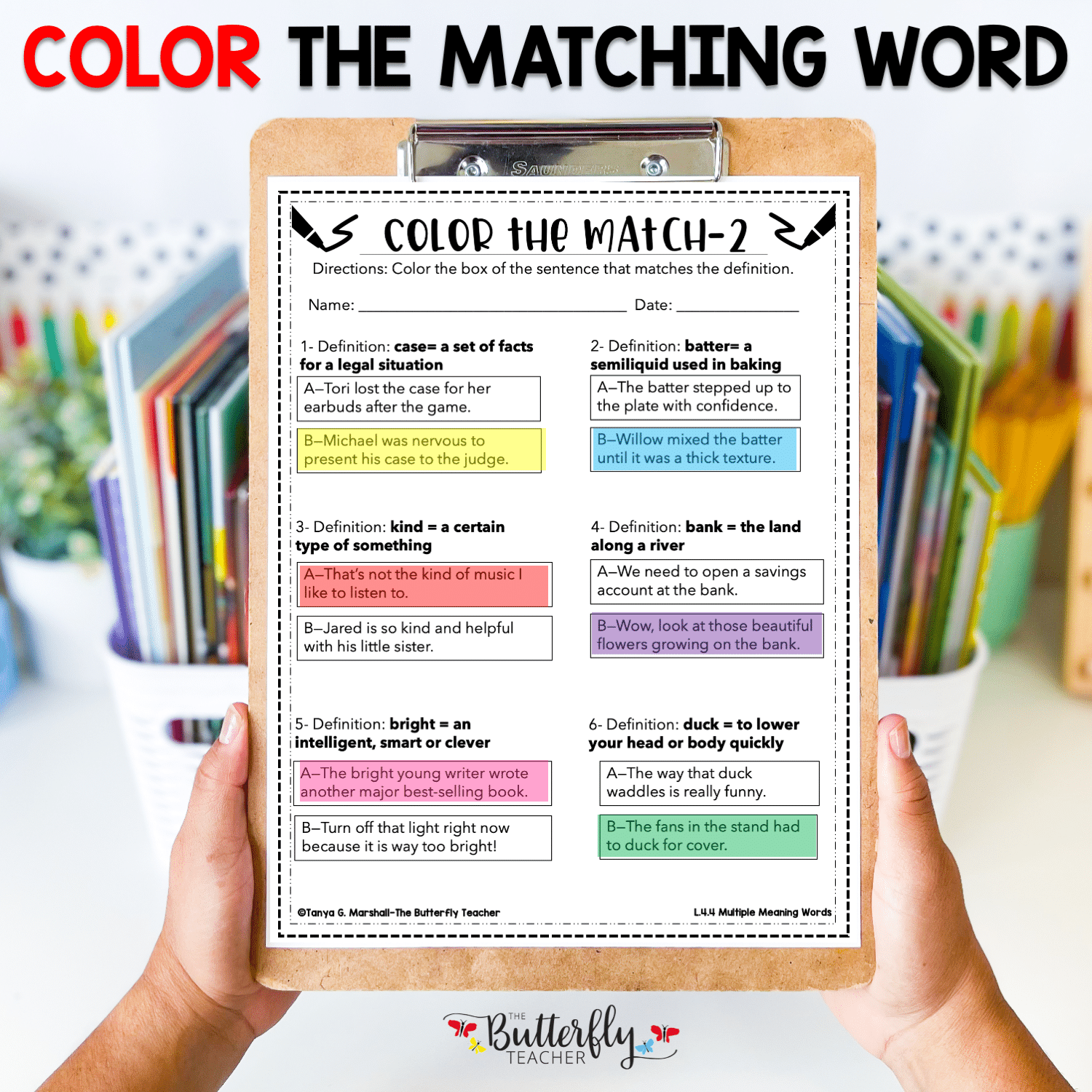 5th Grade Multiple Meaning Words List
